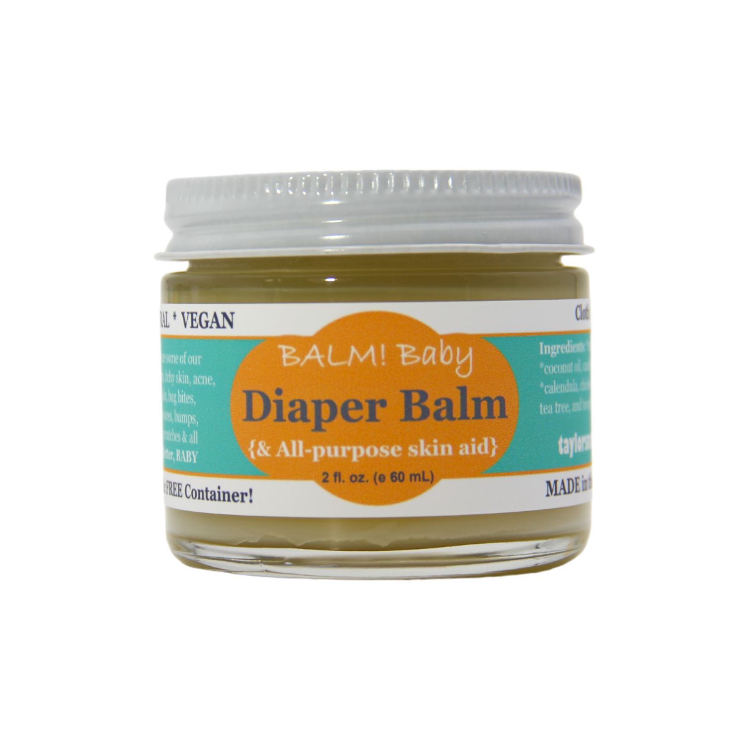 BALM! Baby - Organic Diaper Rash Ointment Balm – TAYLOR'S NATURALS